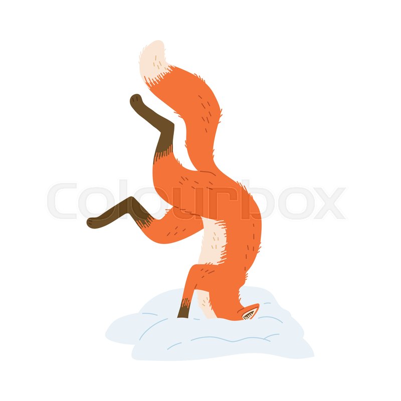 Fox Jumping Illustration