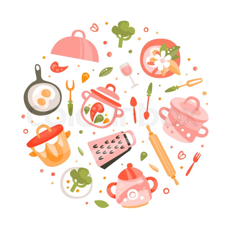 Cute Cooking Utensils Clipart