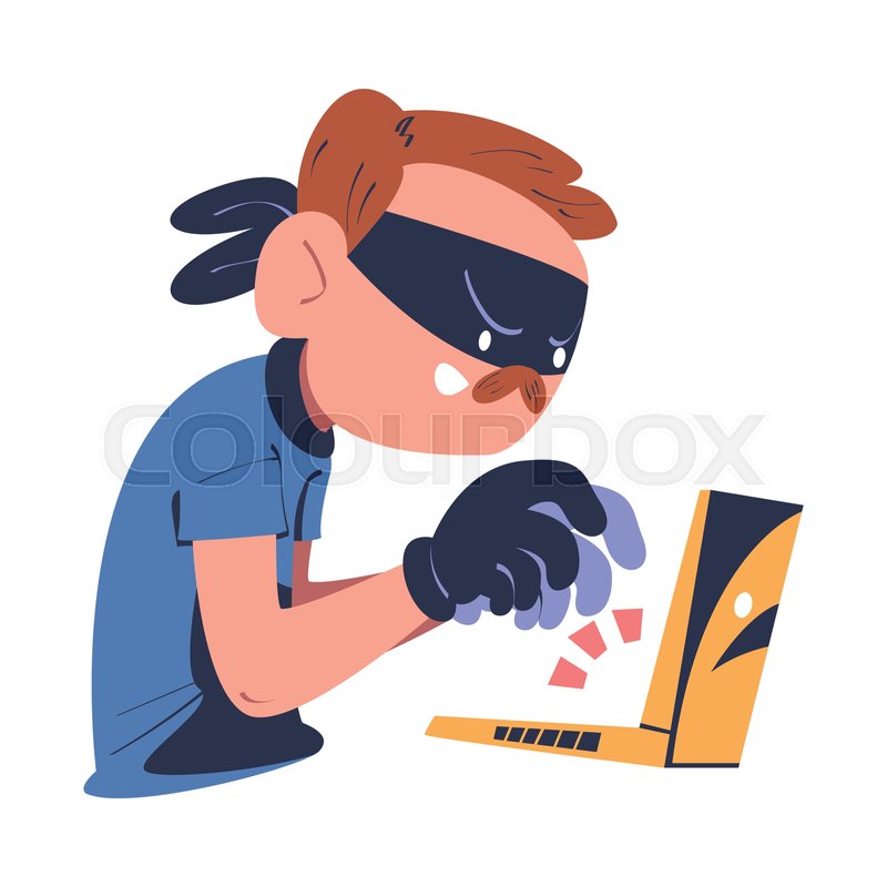 Computer Thief Clipart