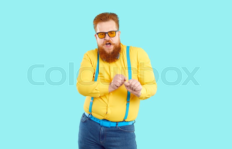 Fat Man Being Cool
