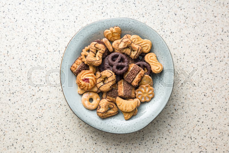 Plate Of Assorted Cookies