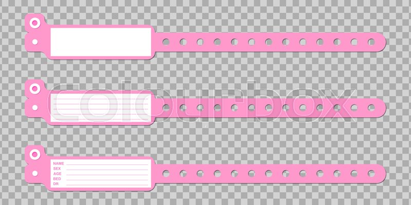 Hospital Bracelet Template