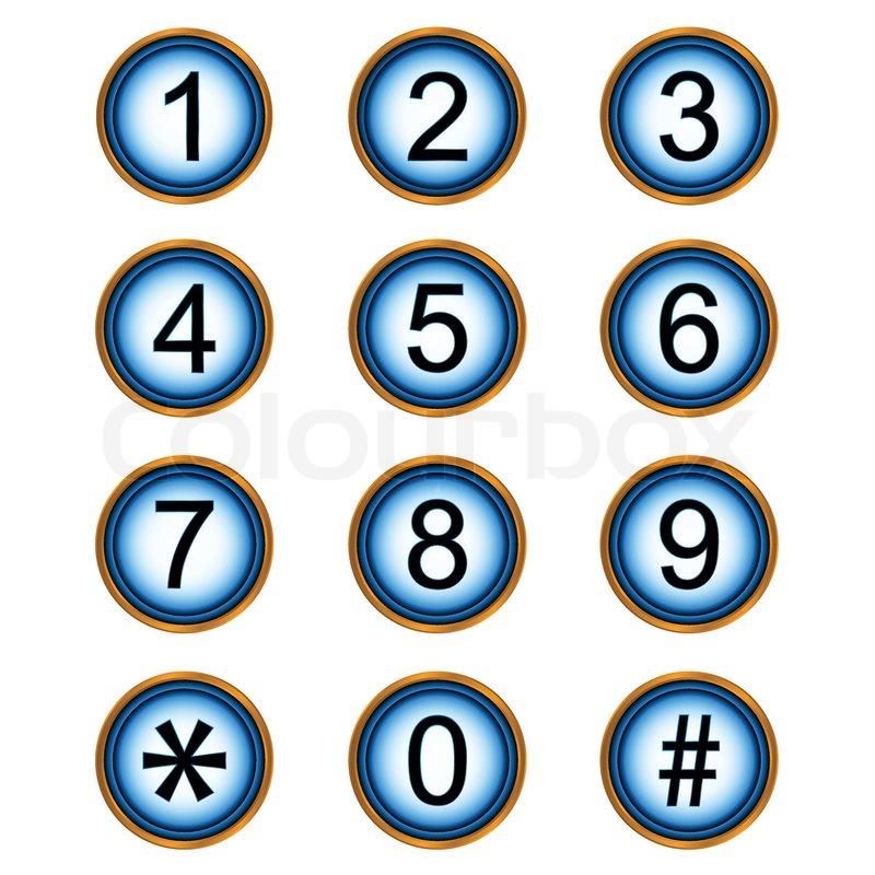 Zahlen-Symbole | Stock-Vektor | Colourbox