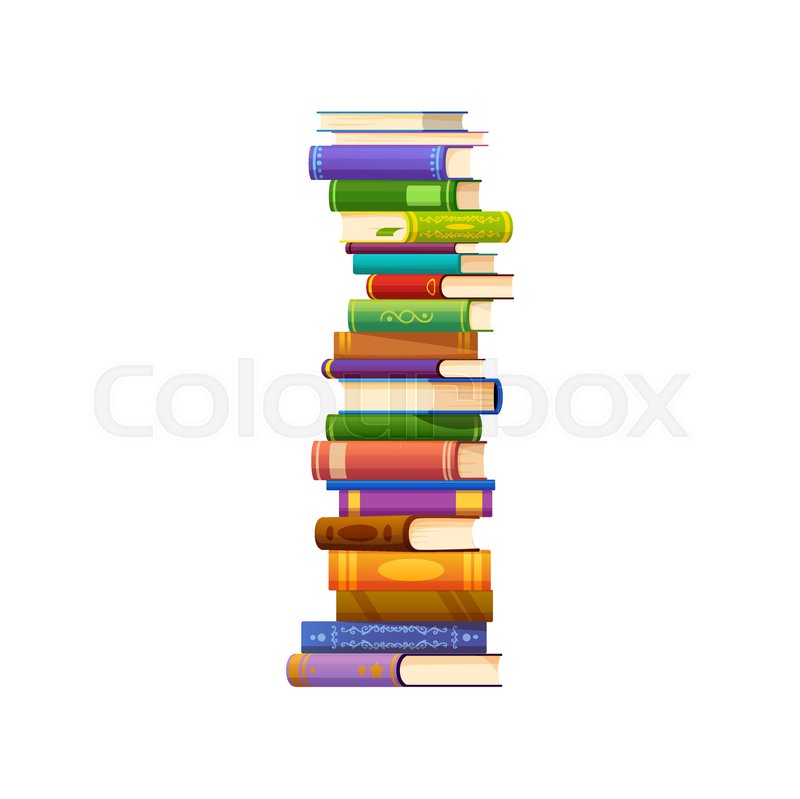 Cartoon Book Stack