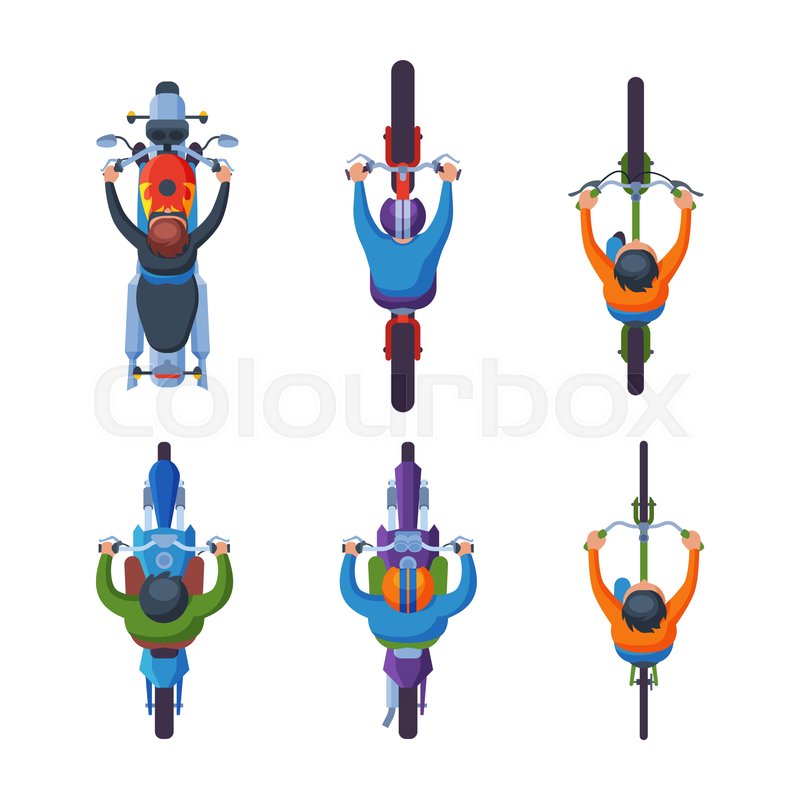 People Plan View Vector