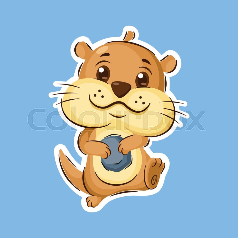 Cute Otter Cartoon