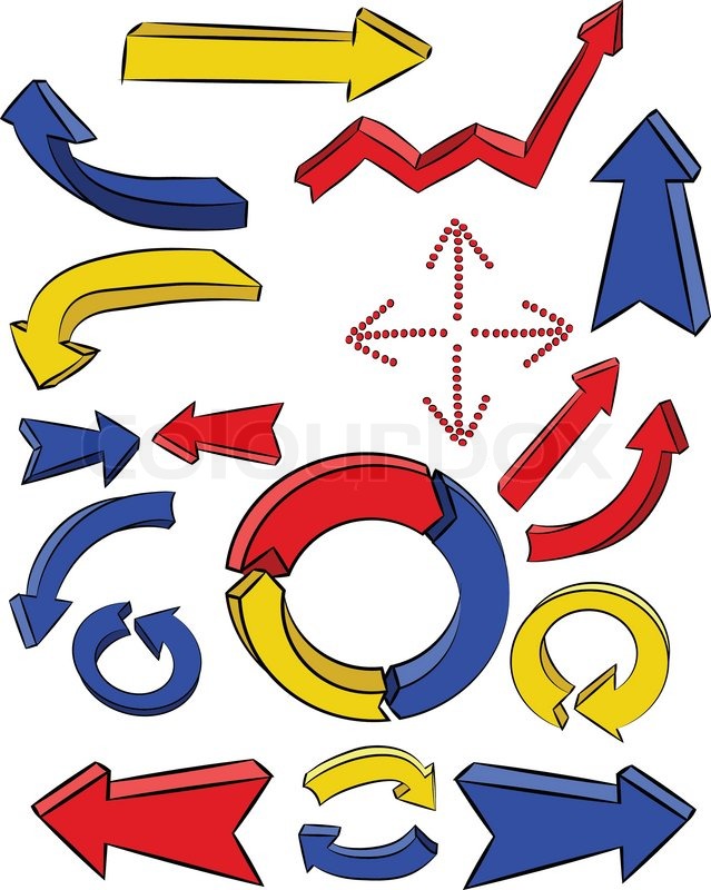Pfeile-Satz | Stock-Vektor | Colourbox