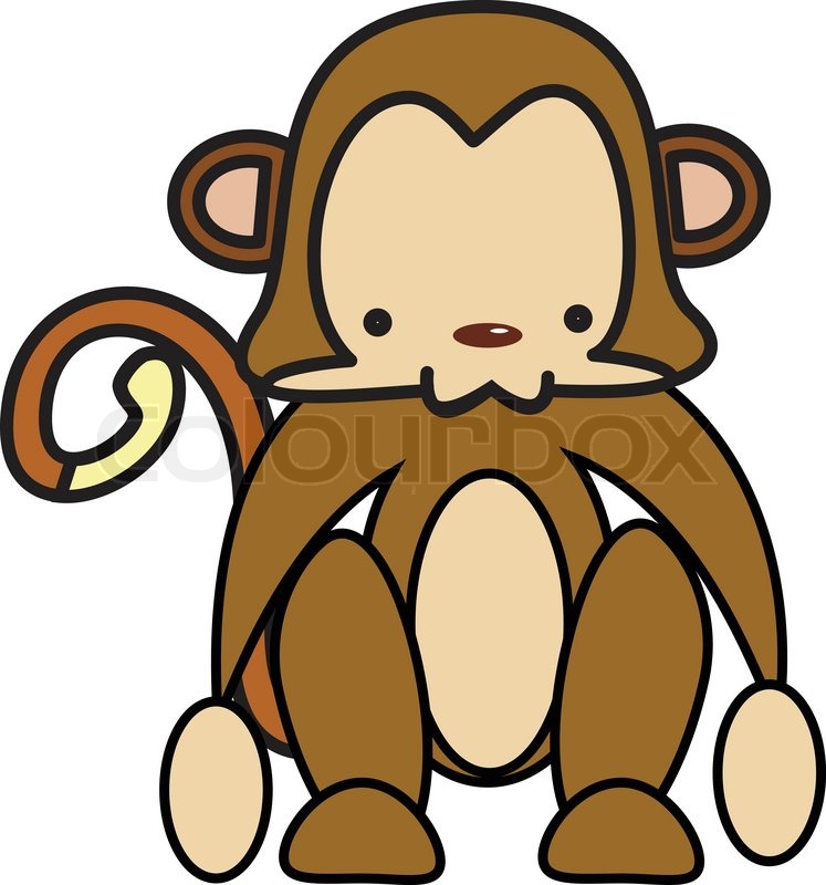 Baby Affe | Stock-Vektor | Colourbox