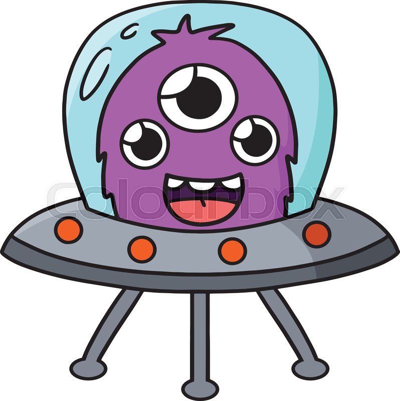 Purple Alien Clipart