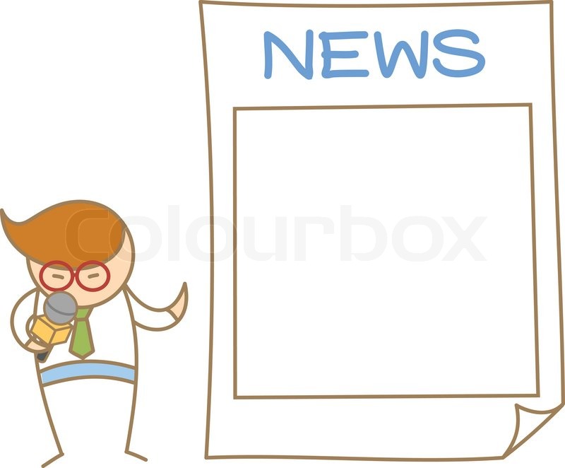 Cartoon Blank Newspaper