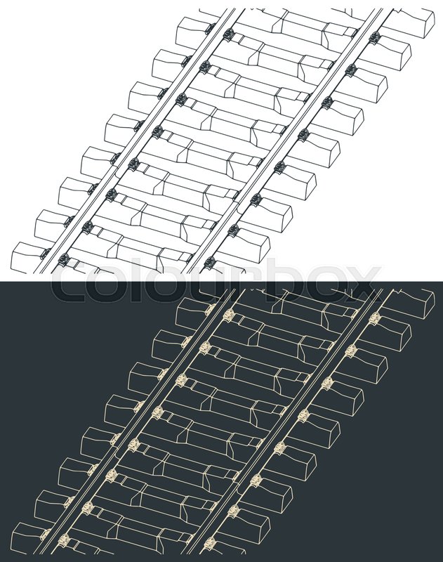 Railroad Tracks Vector