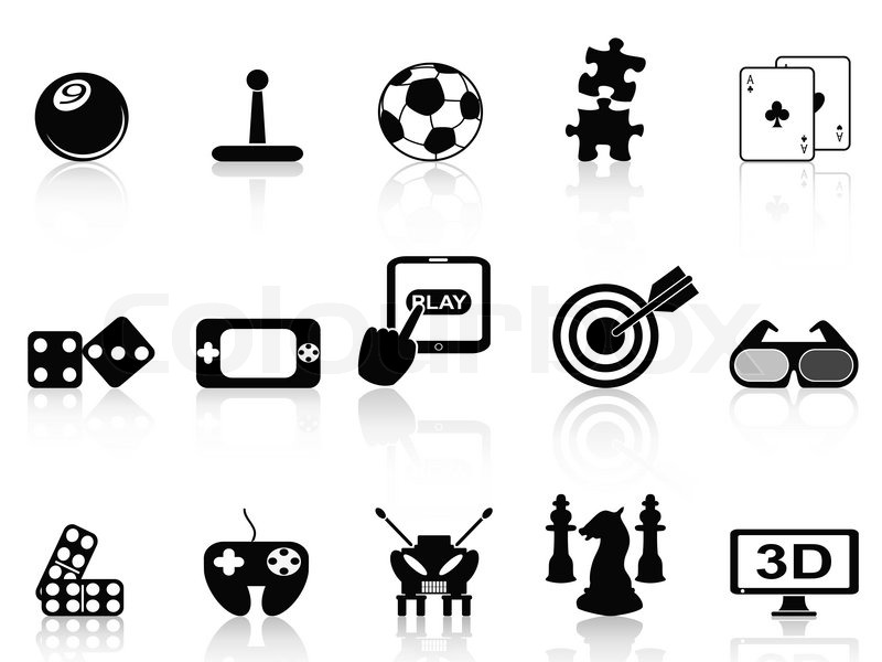 Fun game icons set | Stock vector | Colourbox