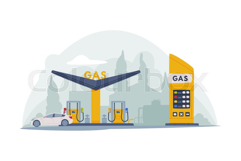 Fuel Station Clipart