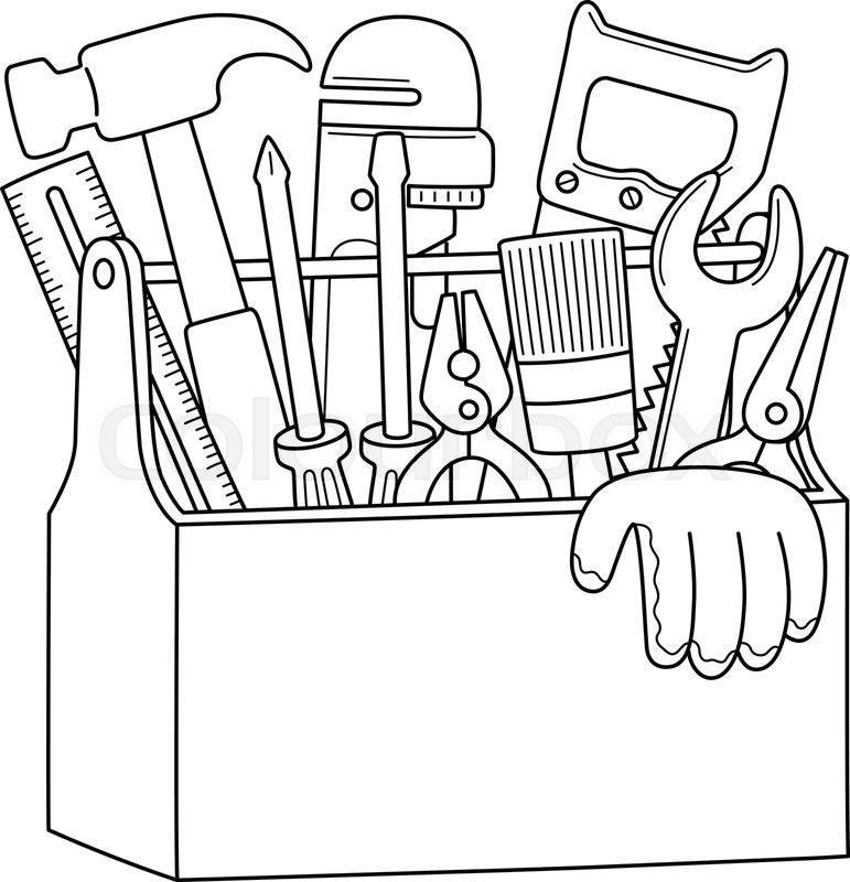 Toolbox Coloring Pages