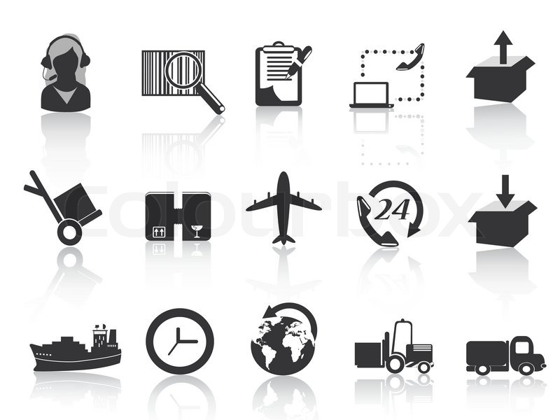 Logistik und Versand icons | Stock-Vektor | Colourbox