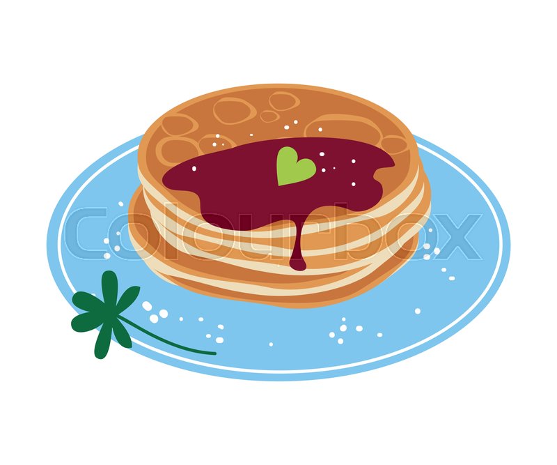 Stack Of Pancakes Cartoon