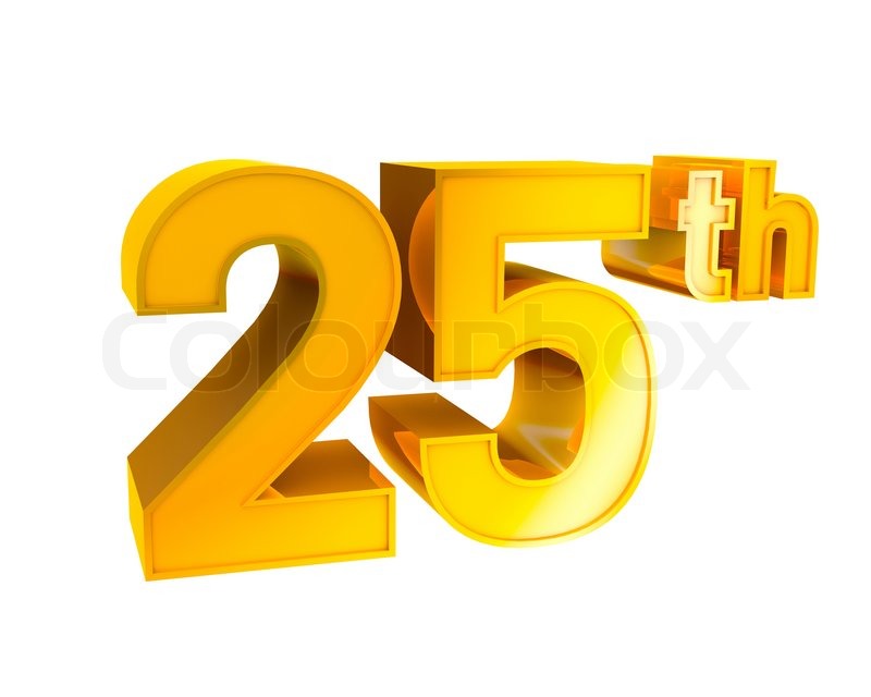 Gold Character Collection. 25th ... | Stock Photo | Colourbox