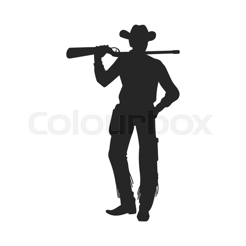 Cowboy Gun Silhouette