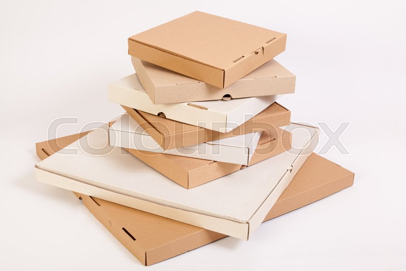 Stacked Pizza Boxes