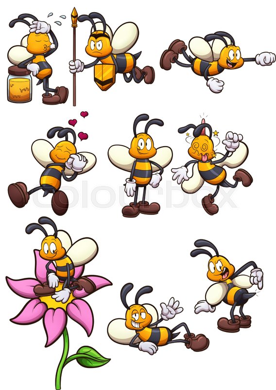 Animated Worker Bees