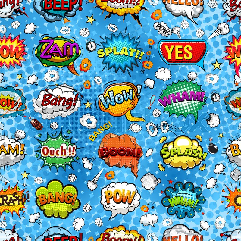 Comic Book Bubbles Pow