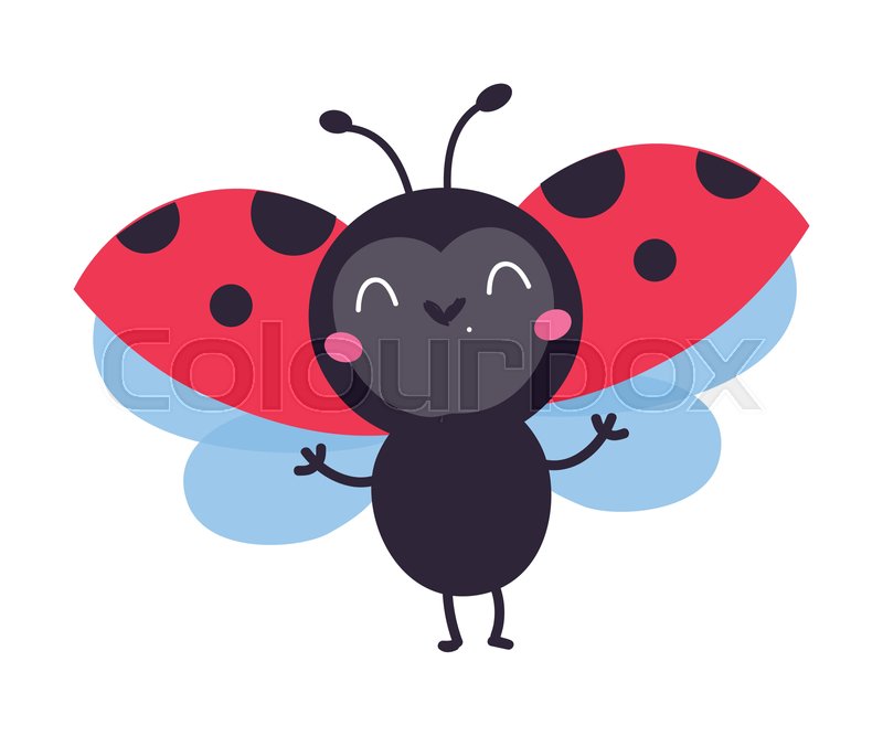 Flying Ladybug Cartoon