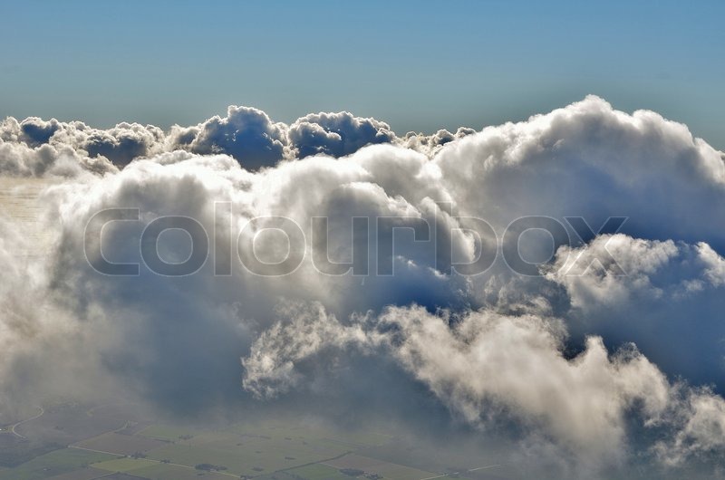 Luftfotos af skyer over Danmark | Stock foto | Colourbox
