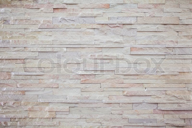 Hvid Moderne sten Brick Wall ... | Stock foto | Colourbox
