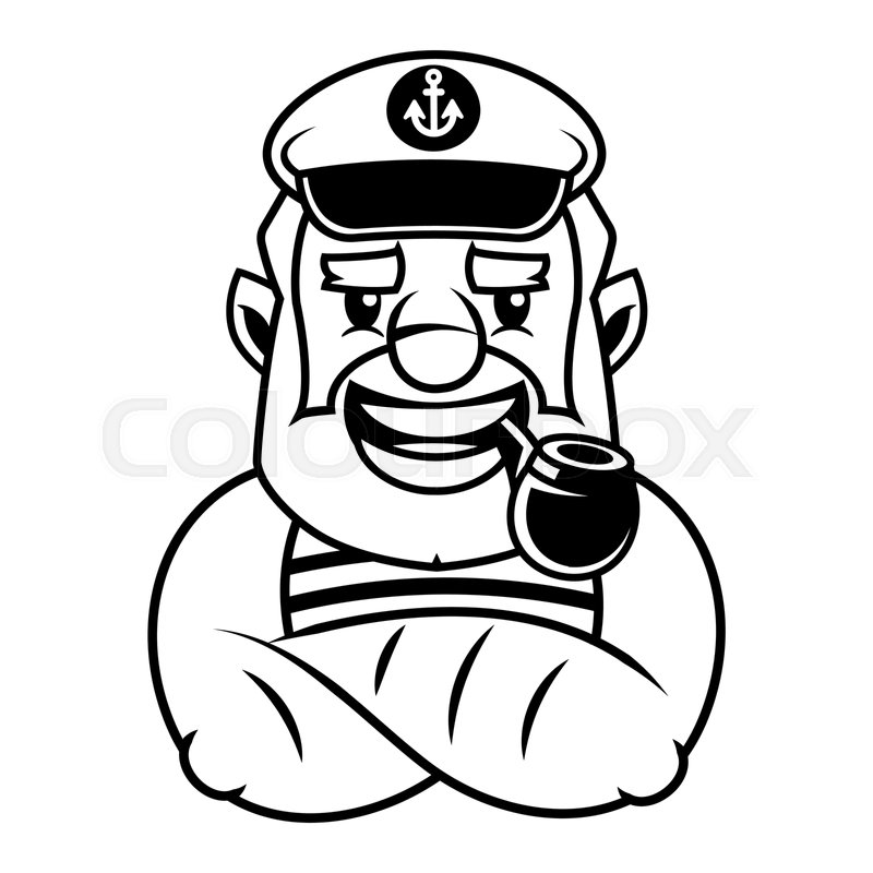 Sailor Captain Hat Drawing