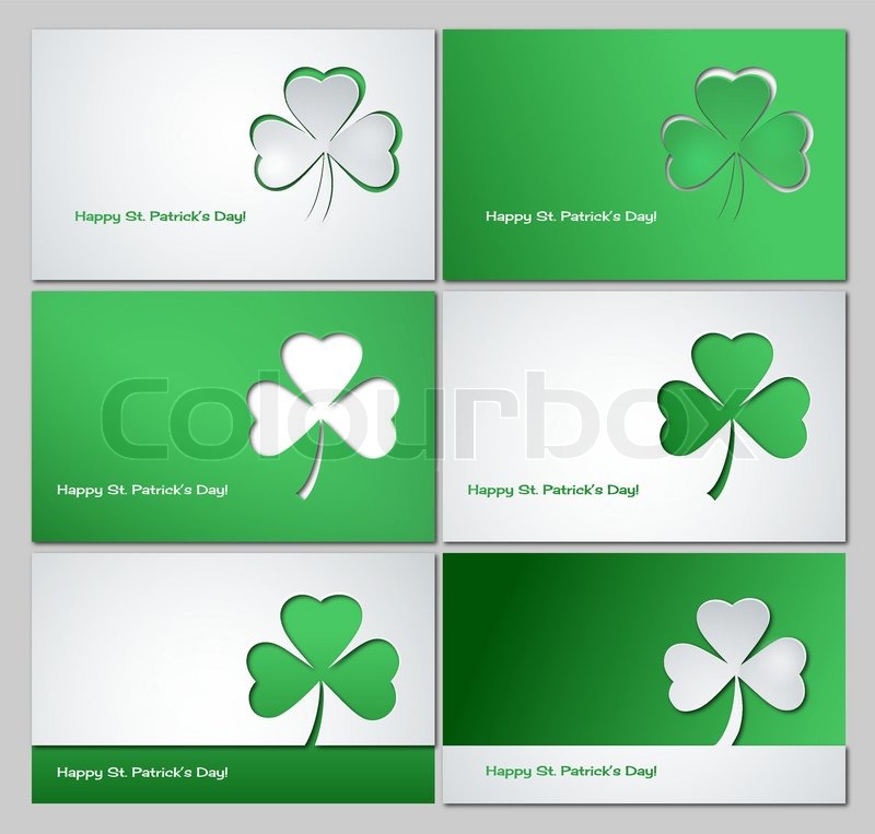 Clover card | Stock vector | Colourbox