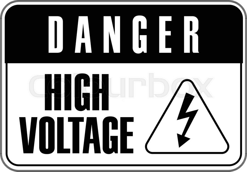 Danger High Voltage Vector