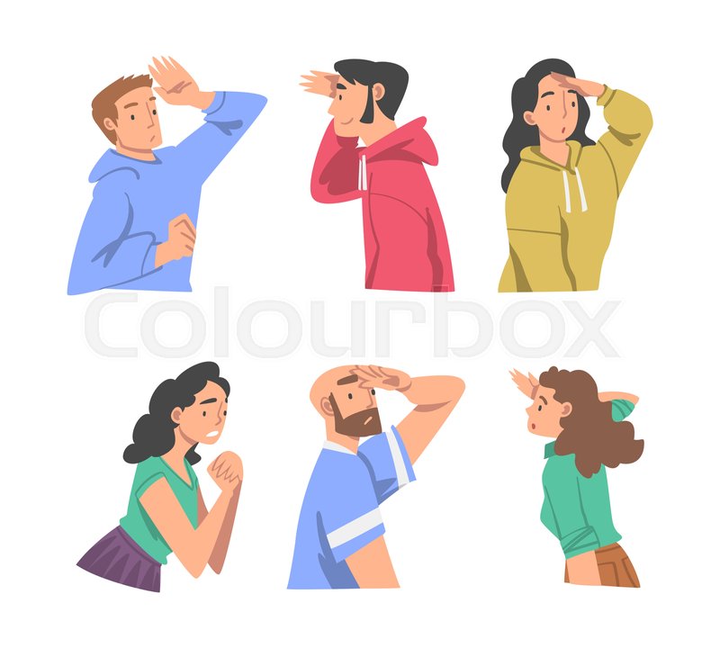 Looking Into The Future Clip Art