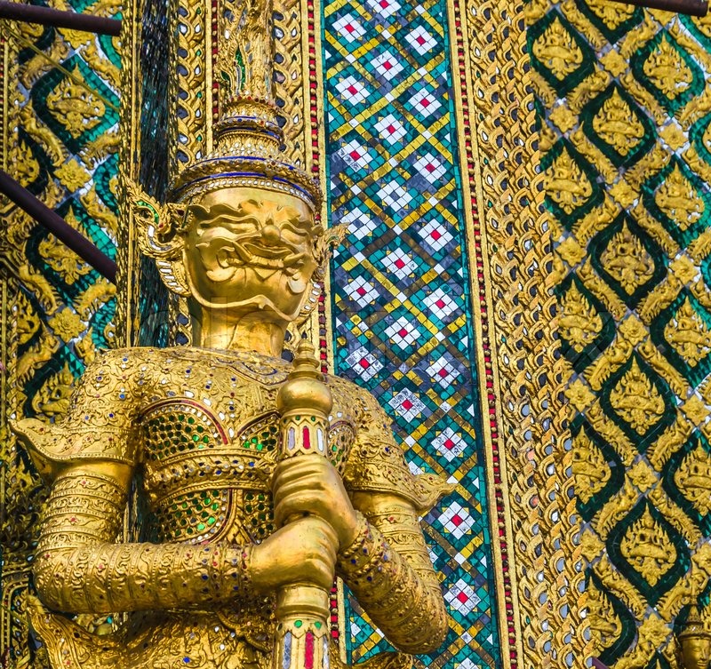 Gold statue | Stock image | Colourbox