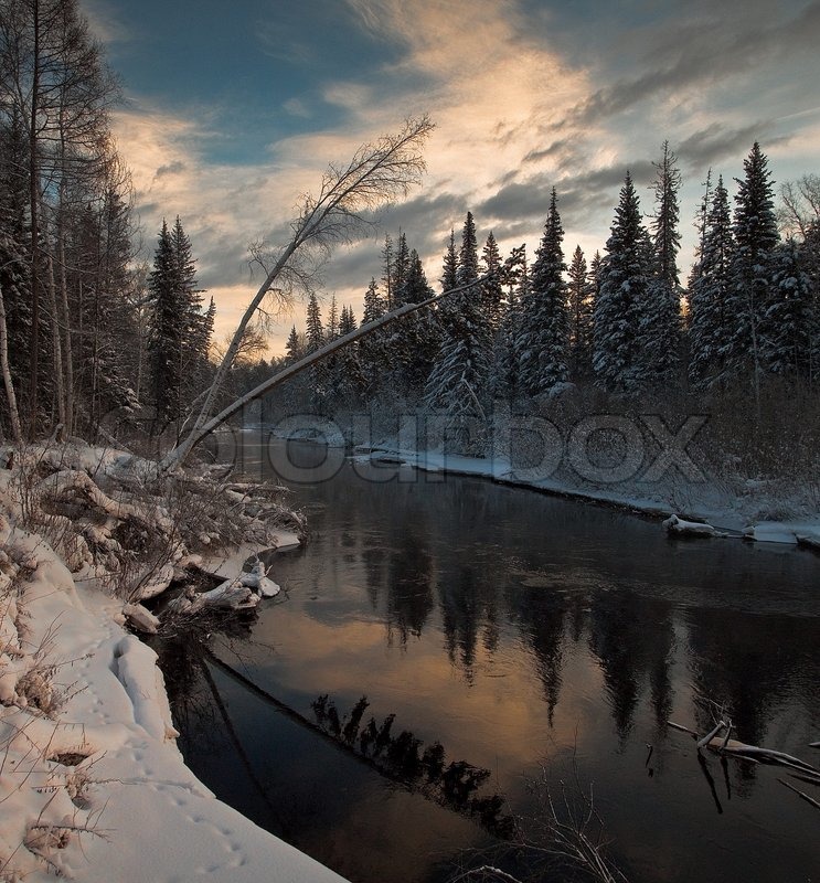 Siberian River | Stock Photo | Colourbox