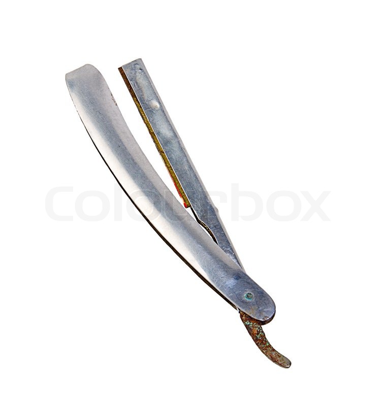 Old style ancient razor comes withe it ... | Stock image | Colourbox