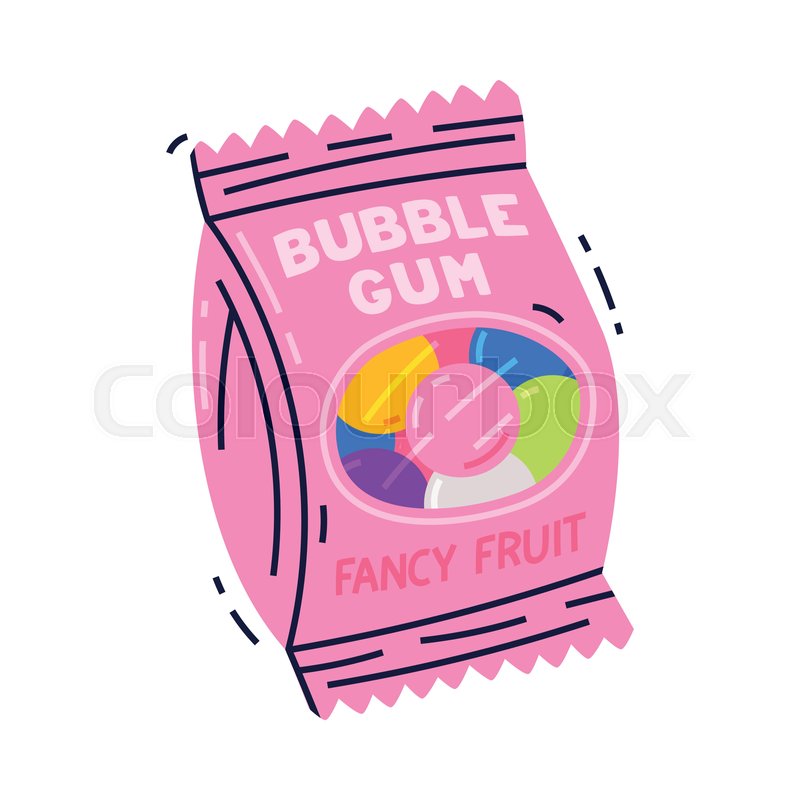 Cartoon Bubble Gum Balls