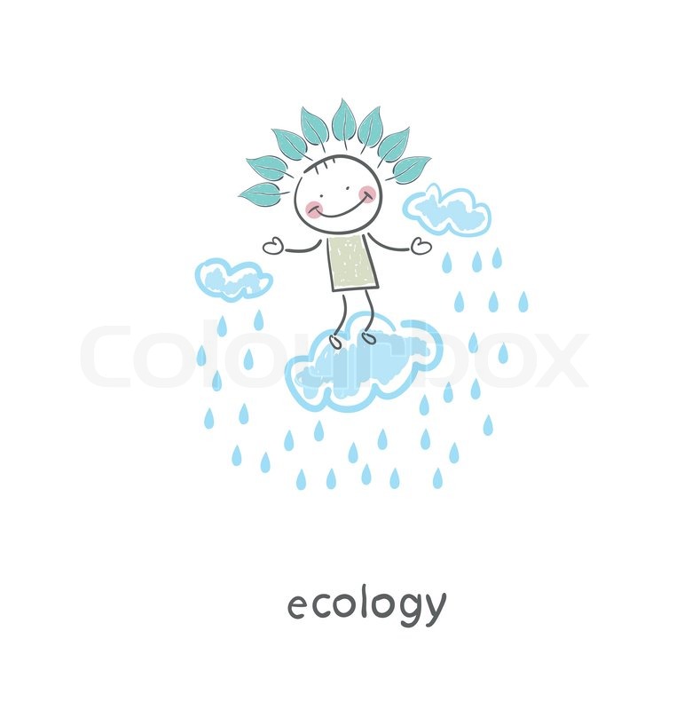 Lord of the rain Illustration | Stock vector | Colourbox