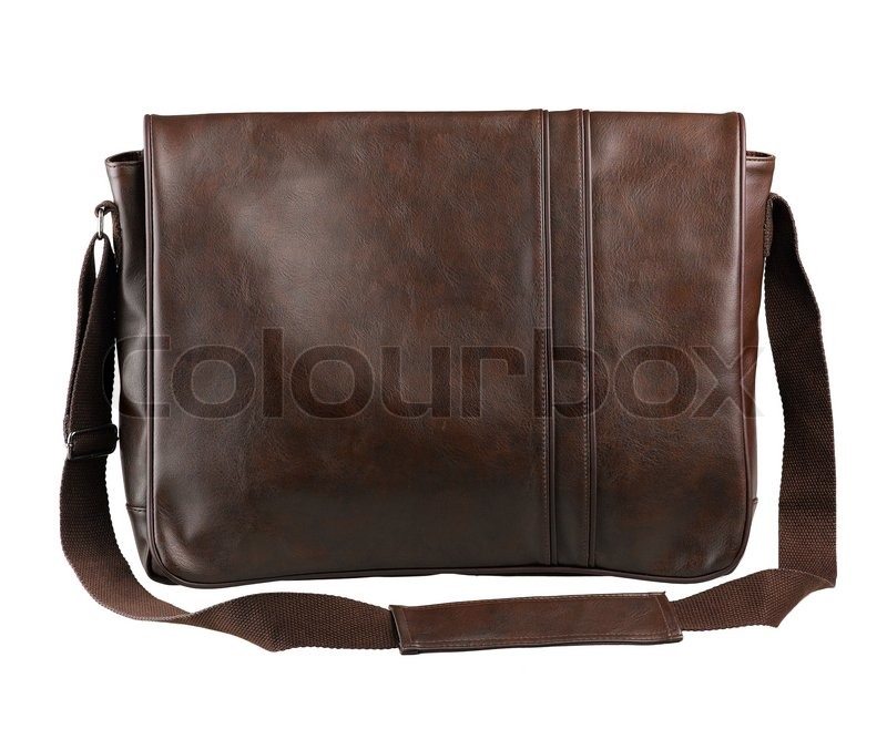 Cute and nice haversack bag in brown ... | Stock image | Colourbox