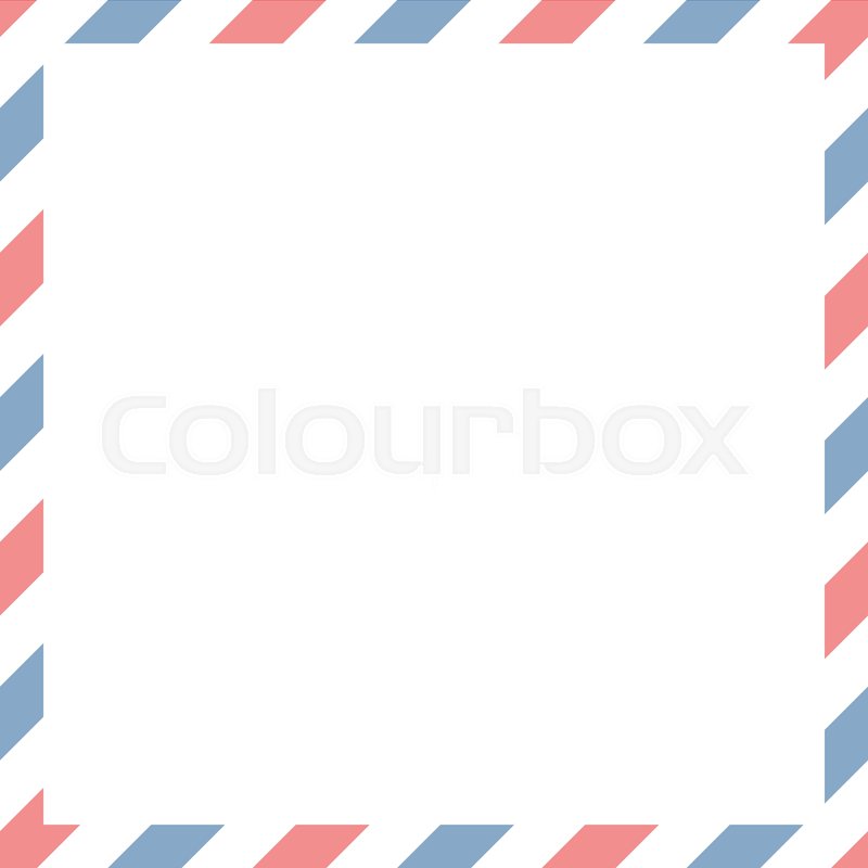 Red White And Blue Chevron Border