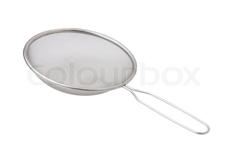 Sieve flour filter preparation for make ... | Stock Photo | Colourbox