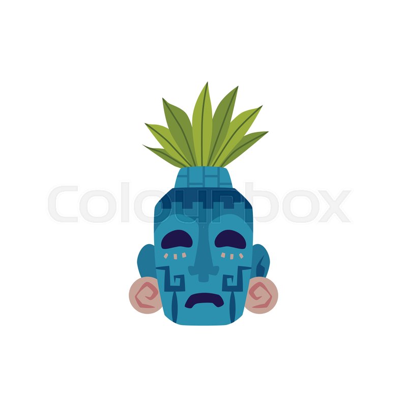 Mayan Mask Vector