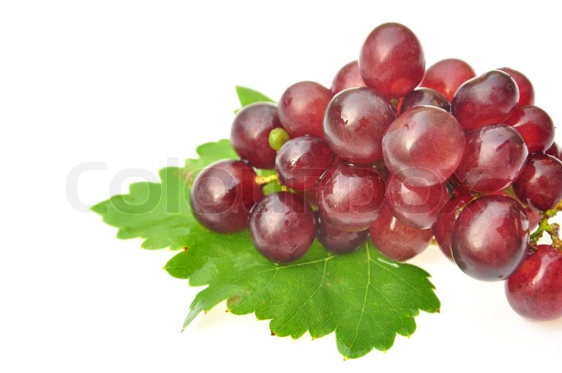 Red grape isolated on white | Stock image | Colourbox