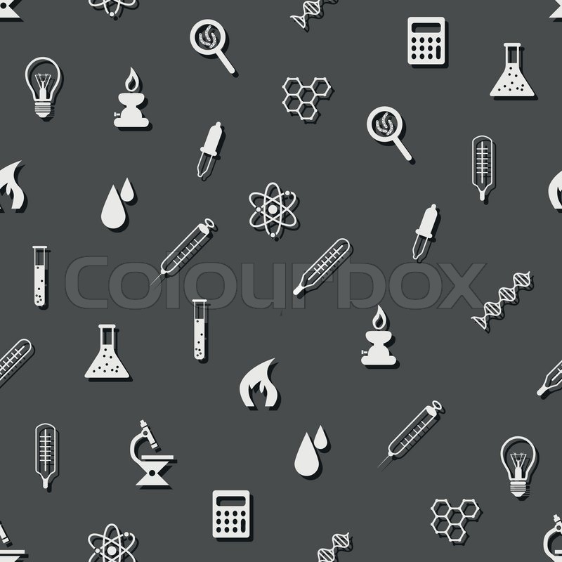 Seamless laboratory pattern | Stock vector | Colourbox