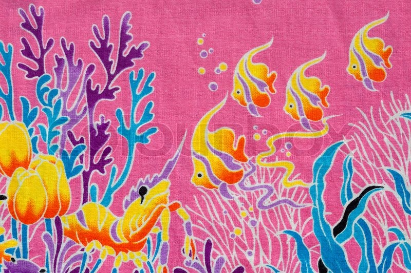 Sea batik design | Stock image | Colourbox