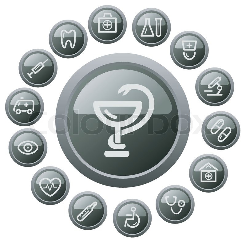 Medical buttons | Stock Vector | Colourbox