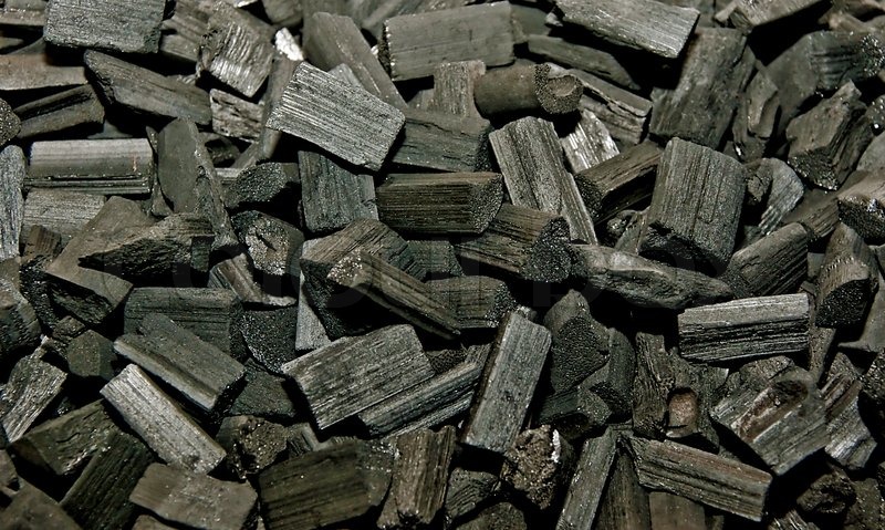 The Closeup of charcoal | Stock image | Colourbox