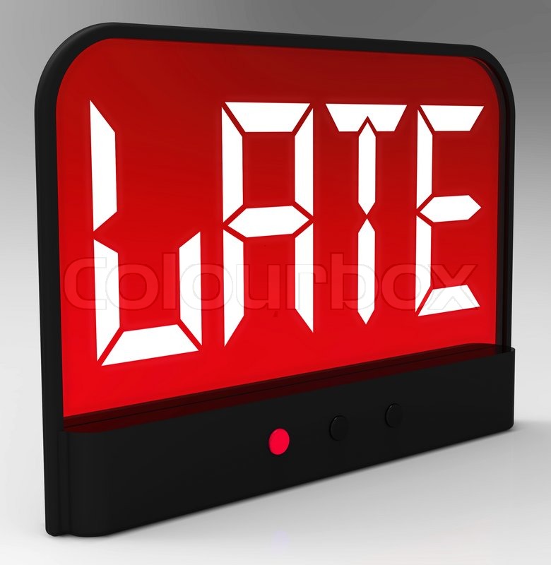 Late Clock Clipart