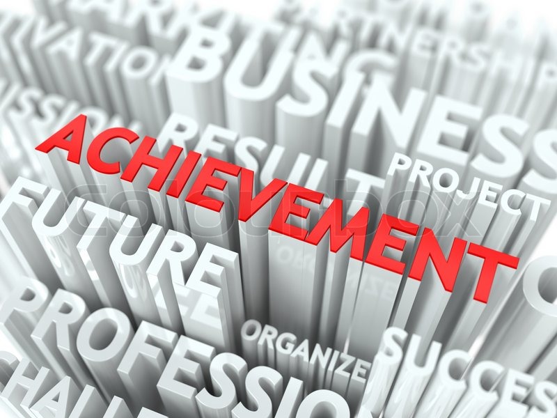 Achievement Background Design. The Word ... | Stock image | Colourbox