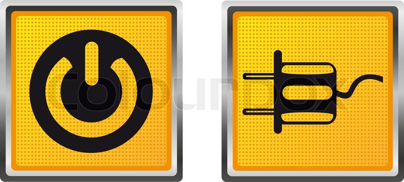 Symbole Strom Spannung Strom für ... | Stock Bild | Colourbox