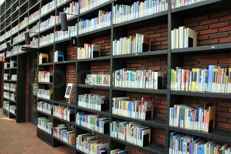 All kinds of books in different colours ... | Stock Photo | Colourbox